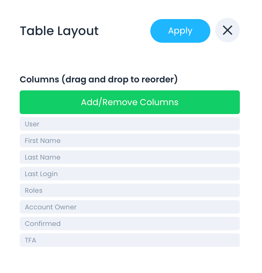 Editing the Table Layout – FastField Mobile Forms Help Center