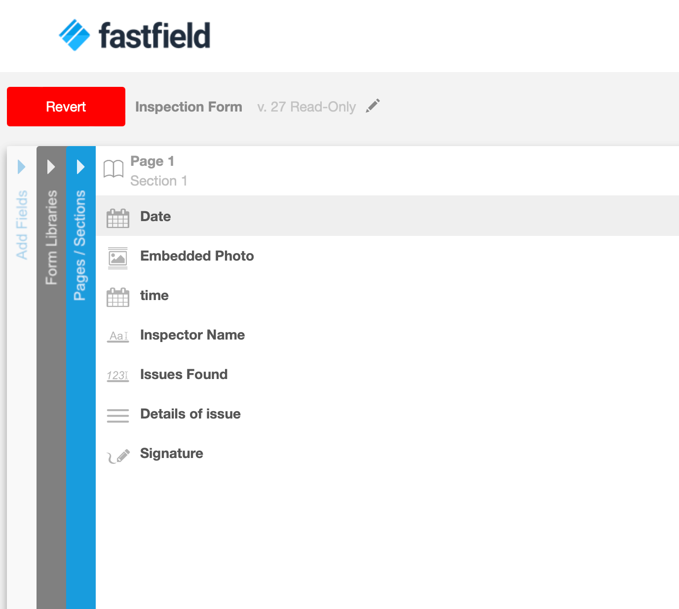 Viewing / Reverting To Previous Versions of a Form – FastField Mobile ...