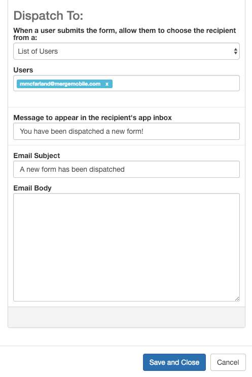 Workflow Action - Dispatch New Form – FastField Mobile Forms Help Center